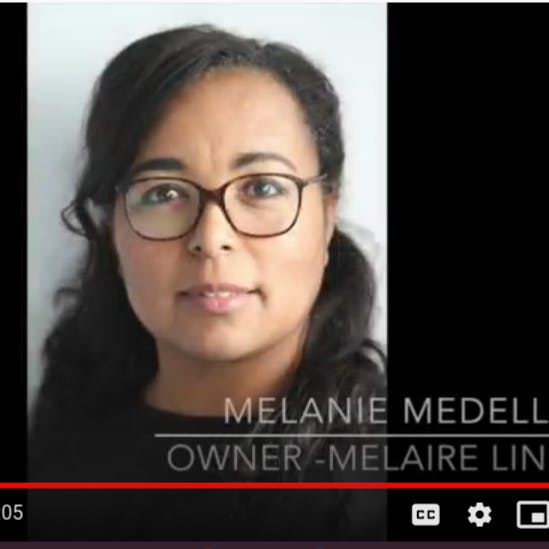 VIDEO: MELANIE MEDELL, MELAIRE LINENS | weconnectinternational.org