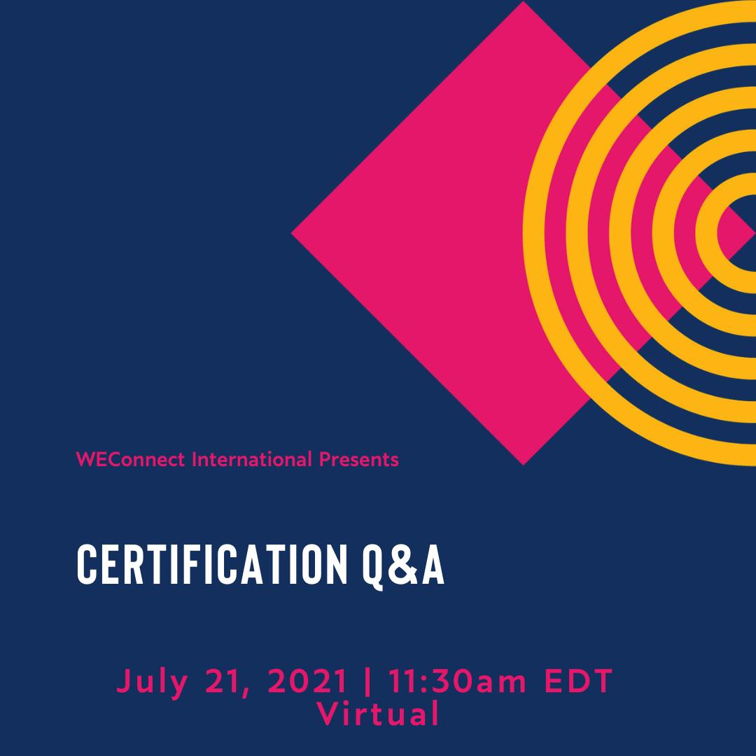 Certification Q&A | weconnectinternational.org